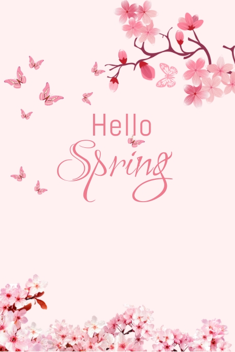 Hello spring instagram stories template | PosterMyWall