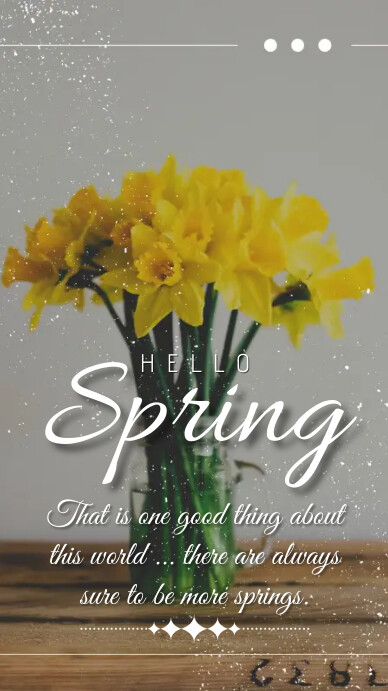 Plantilla de Hello Spring Instagram Story | PosterMyWall