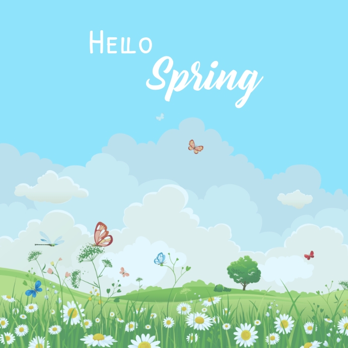Hello Spring Instagram Story Template | PosterMyWall