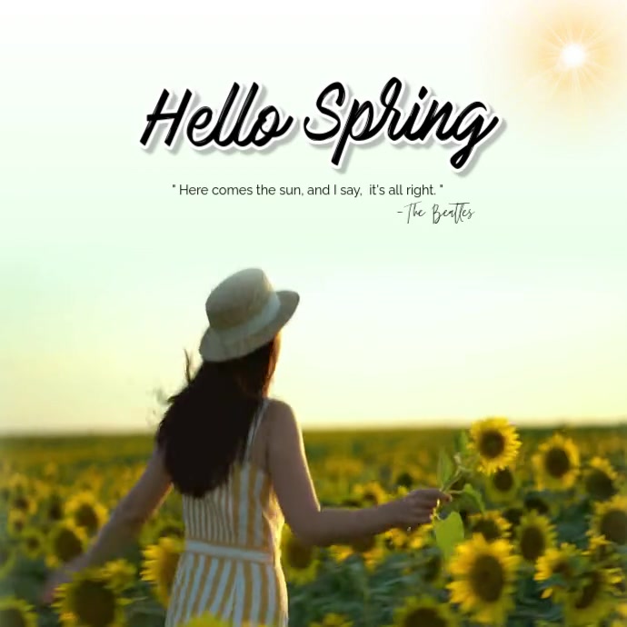 hello spring Instagram story Template | PosterMyWall