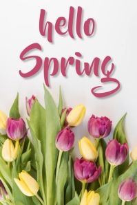 hello spring Template | PosterMyWall