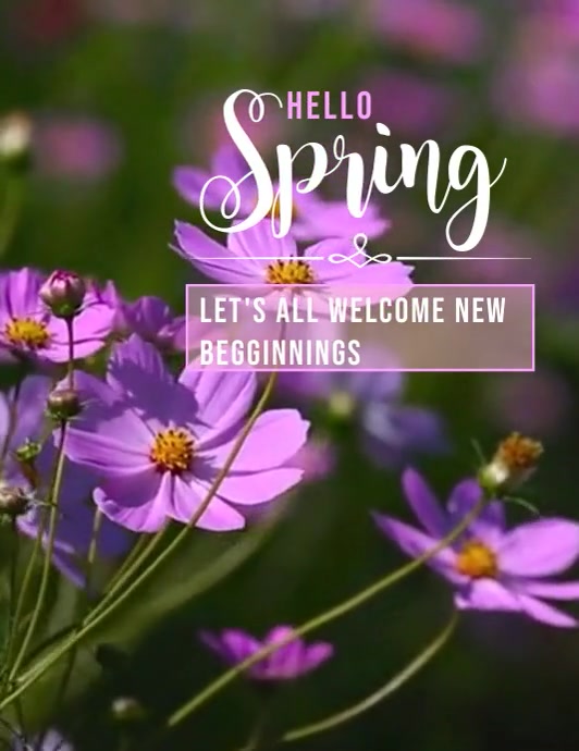 Copy of Hello spring poster | PosterMyWall