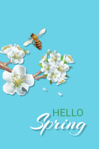 Hello Spring Poster Template | PosterMyWall