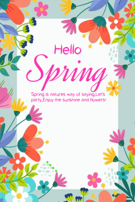 Plantilla de Hello spring season template 2026 | PosterMyWall