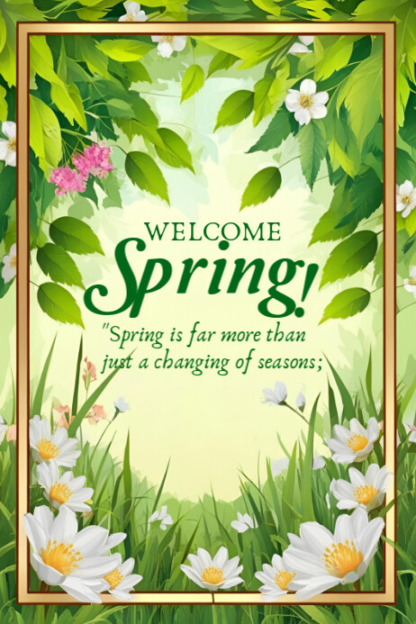 Copy of Hello Spring Template 2025 | PosterMyWall