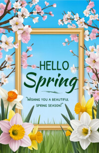 Hello Spring Template 2025 | PosterMyWall