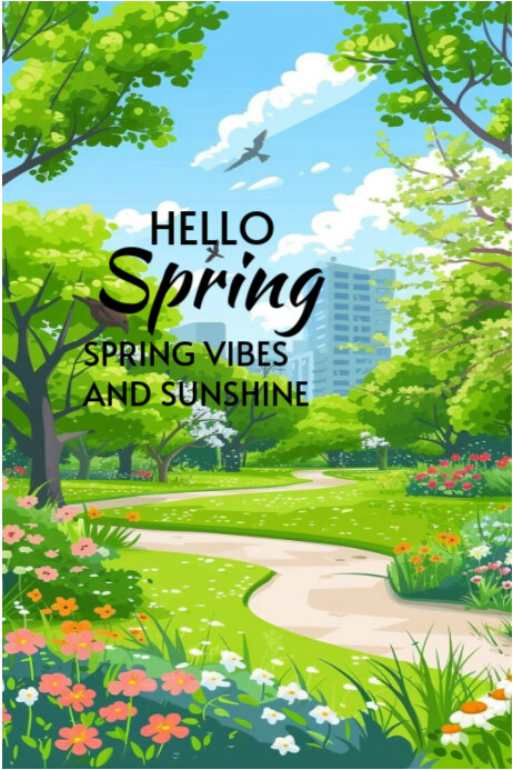 Copia de Hello spring template 2025 | PosterMyWall