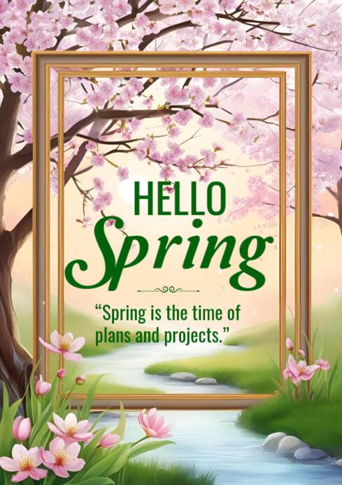 Copy of Hello Spring Template 2025 | PosterMyWall