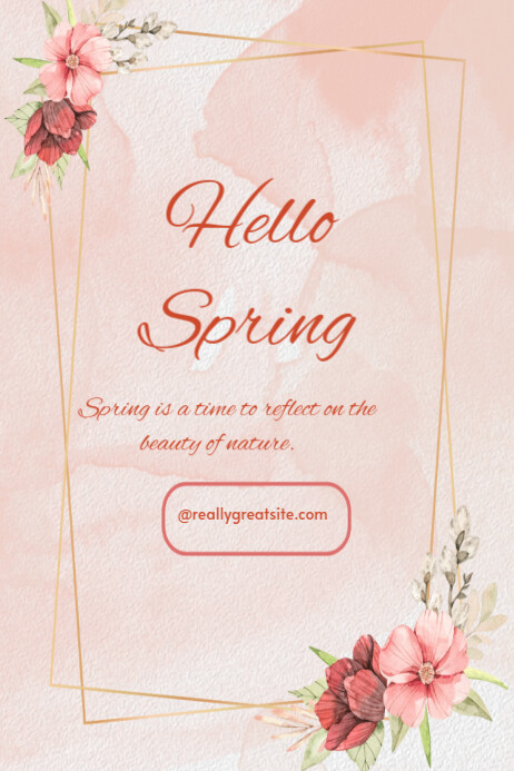 Copy of Hello spring template 2025 | PosterMyWall