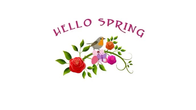 Hello Spring Video Template | PosterMyWall