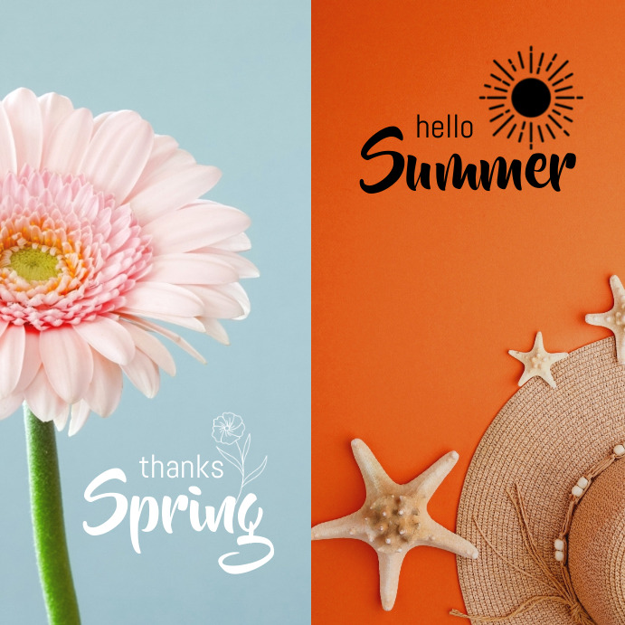 Copy of hello summer & spring template | PosterMyWall