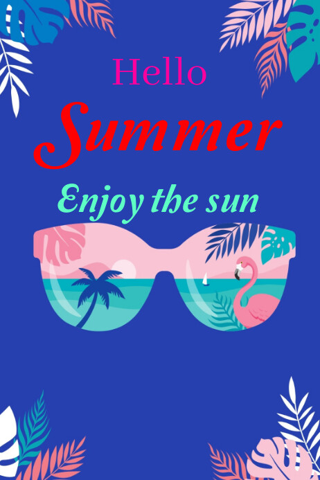 Hello summer 2024 poster Template | PosterMyWall