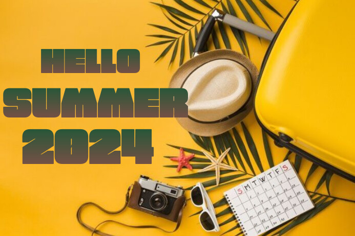 Plantilla de Hello Summer 2024 Poster | PosterMyWall