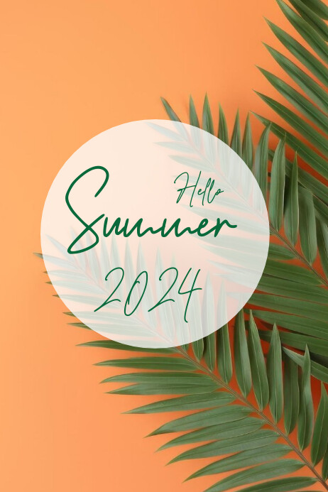 Hello Summer 2024 Poster Template | PosterMyWall