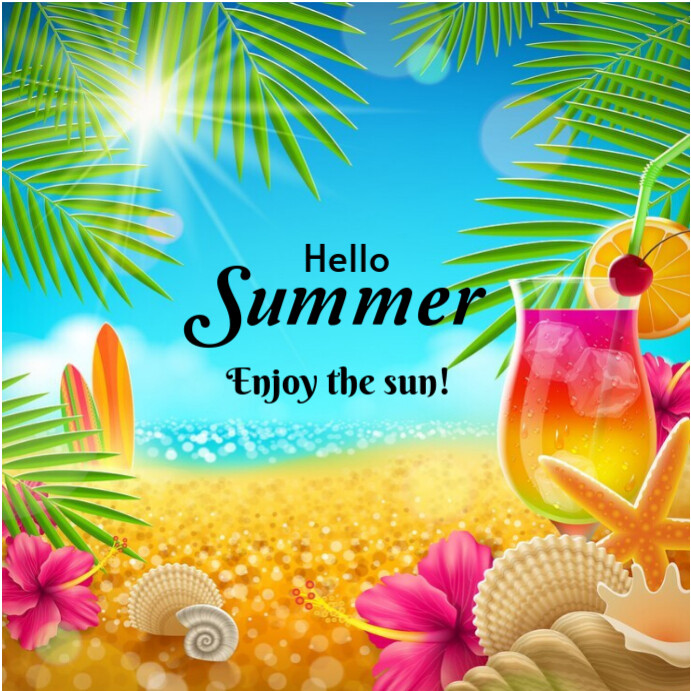 Hello Summer 2025 Template | PosterMyWall