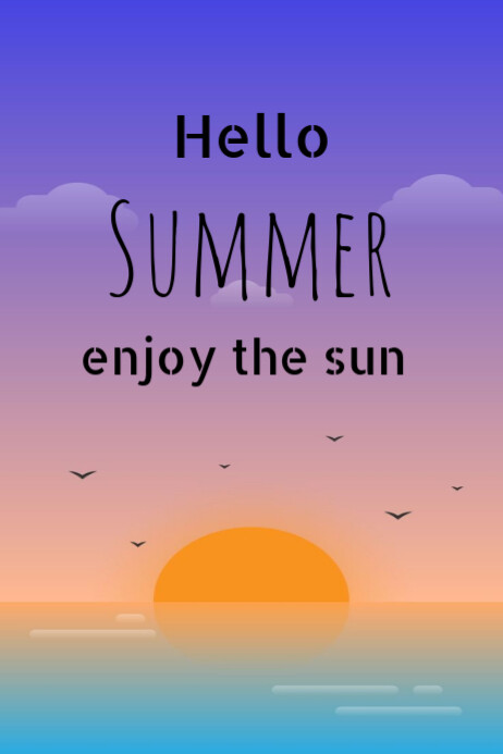 Hello Summer 2025 Template | PosterMyWall