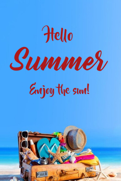 Hello Summer 2025 Template | PosterMyWall