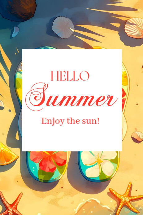 Hello Summer 2025 Template | PosterMyWall