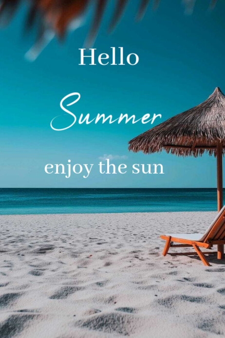 Hello Summer 2025 Template | PosterMyWall