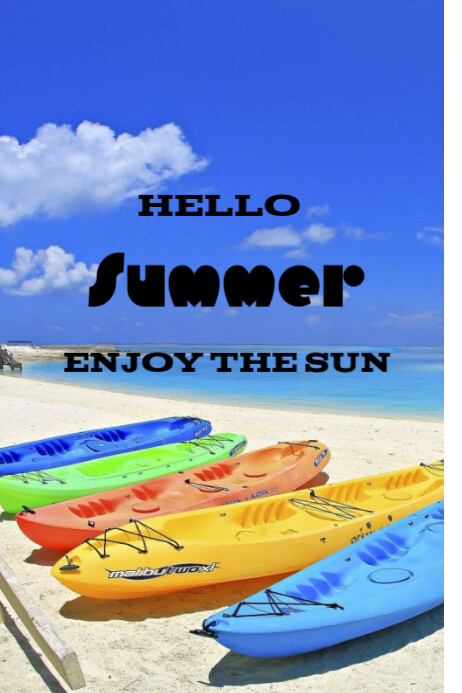Hello Summer 2025 Template | PosterMyWall