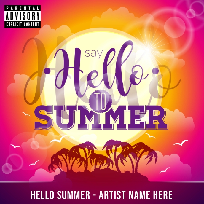 Hello Summer Album Cover Template | PosterMyWall