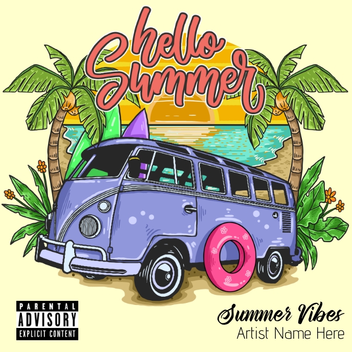Copy of Hello Summer Album Cover | PosterMyWall