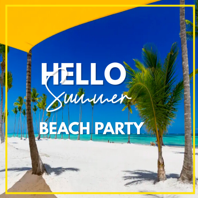 Copy of Hello Summer Beach Party | PosterMyWall