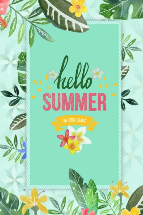 Copy of hello summer day | PosterMyWall