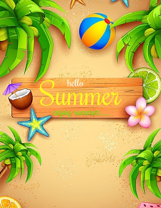 Hello summer Template | PosterMyWall