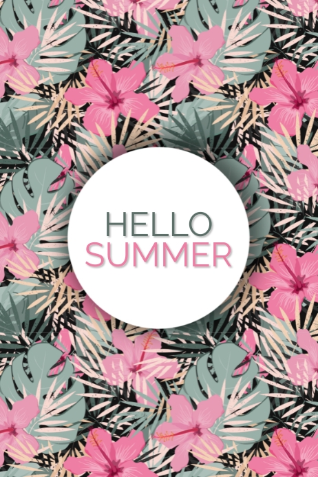 Hello Summer Template | PosterMyWall