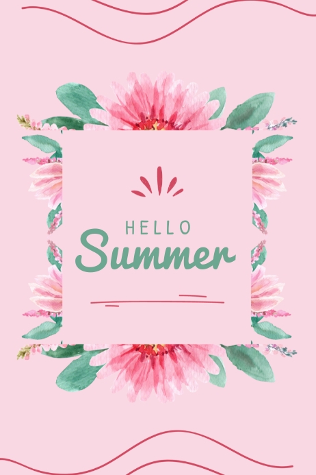 Hello Summer Template | PosterMyWall