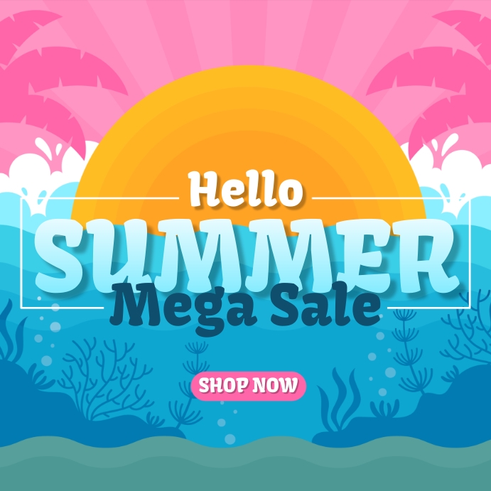 HELLO SUMMER Template | PosterMyWall