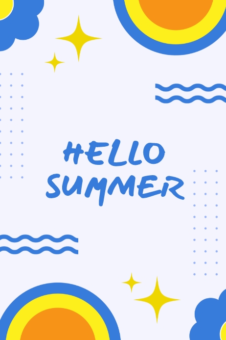 Hello Summer Template | PosterMyWall