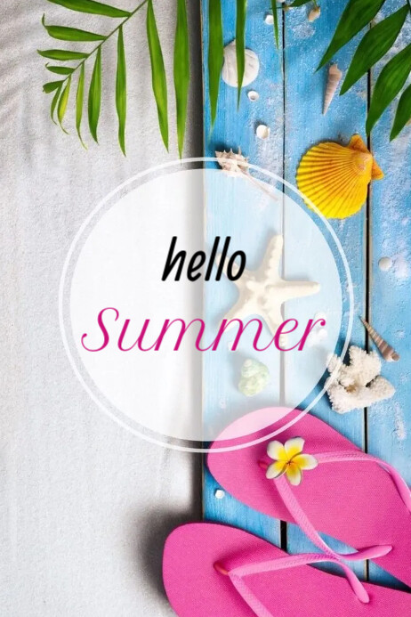 Hello summer Template | PosterMyWall