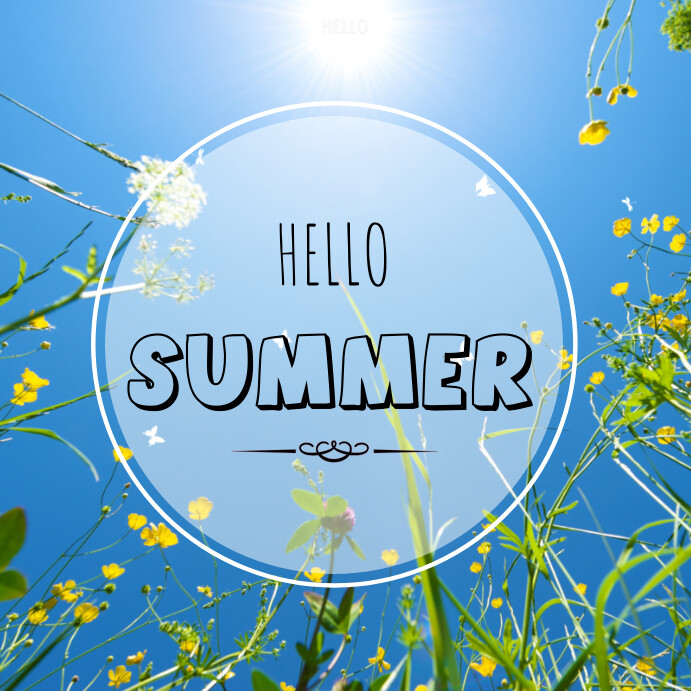 Plantilla de HELLO SUMMER | PosterMyWall