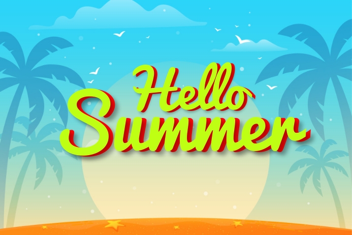 Plantilla de Hello Summer | PosterMyWall