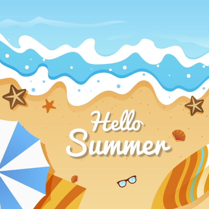 HELLO SUMMER Template | PosterMyWall
