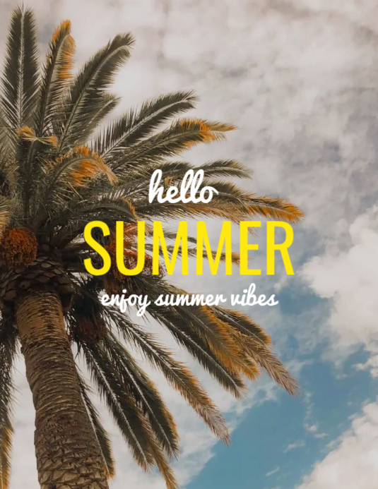 Hello summer Template | PosterMyWall
