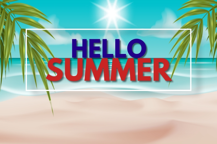Plantilla de Hello Summer | PosterMyWall