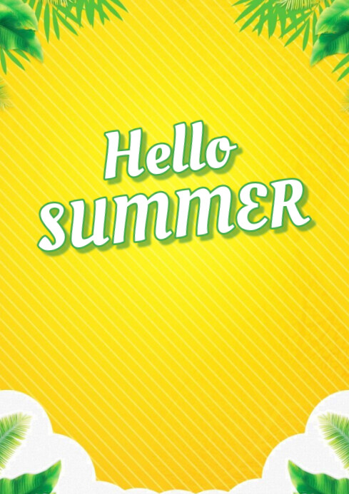 hello summer Template | PosterMyWall