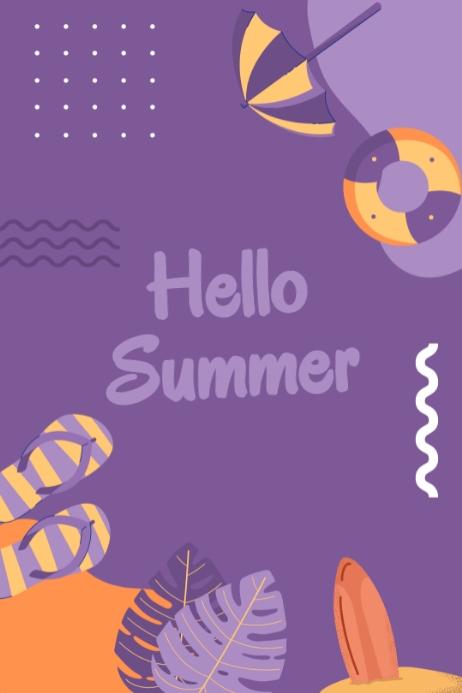 Hello Summer Template | PosterMyWall