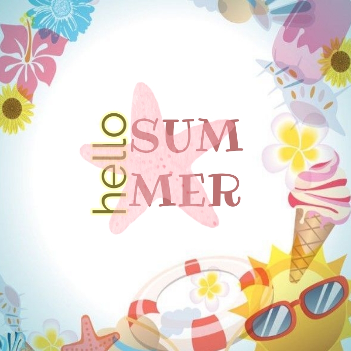 hello summer Template | PosterMyWall