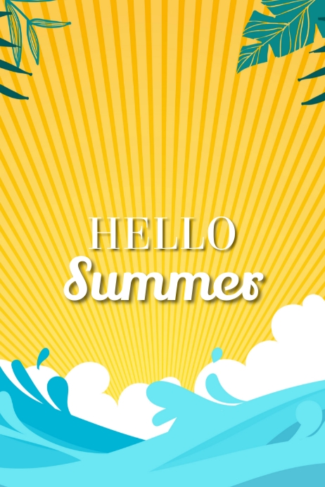 Hello Summer Template | PosterMyWall