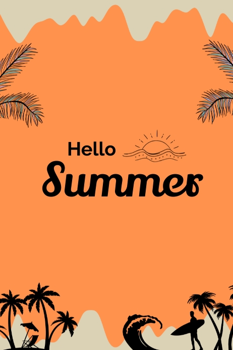 Hello Summer Template | PosterMyWall