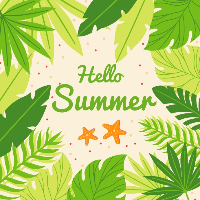 HELLO SUMMER Template | PosterMyWall