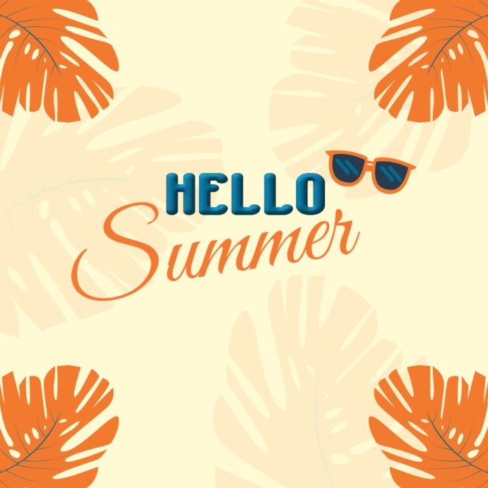 Hello Summer Template | PosterMyWall