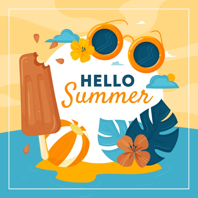 Hello Summer Template | PosterMyWall