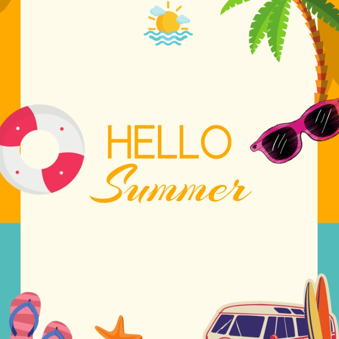 Hello Summer Template | PosterMyWall