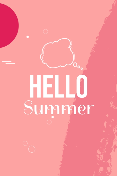 Hello Summer Template | PosterMyWall