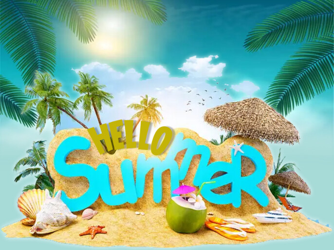 Hello Summer Template | PosterMyWall